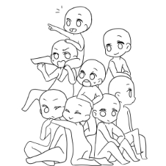 치비 그룹 기지 - CLIP STUDIO ASSETS