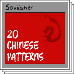 Hand Drawn Chinese Patterns Set - CLIP STUDIO ASSETS