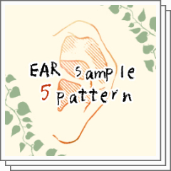 EAR sample 5pattern - CLIP STUDIO ASSETS