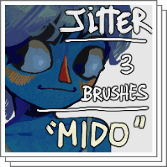 Jitter pack 3 brushes │ Mido - CLIP STUDIO ASSETS