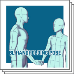 BL 핸드홀딩 포즈 - CLIP STUDIO ASSETS