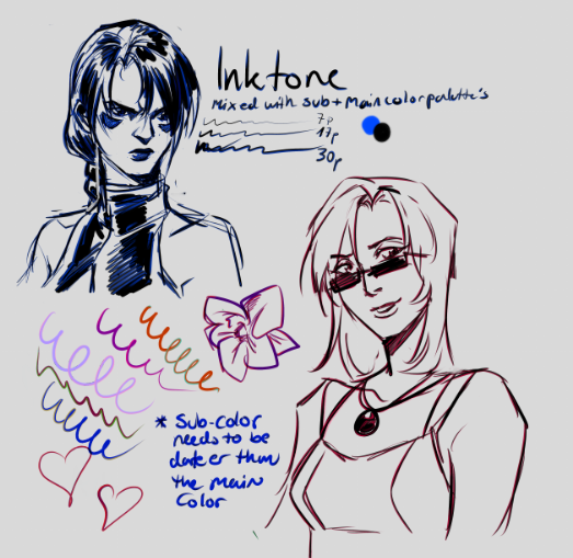 Inktone - Tinta de dos colores - Clip Studio Assets