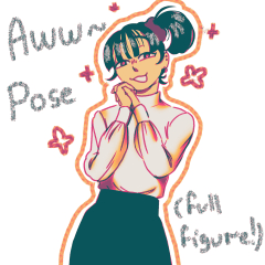 aww pose - CLIP STUDIO ASSETS