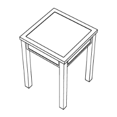 side table - CLIP STUDIO ASSETS