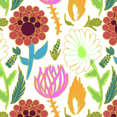 Flower Pattern - CLIP STUDIO ASSETS