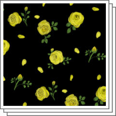 Yellow roses pattern - CLIP STUDIO ASSETS