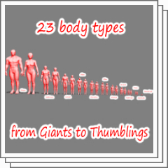 23 Fantasy Body Types - CLIP STUDIO ASSETS