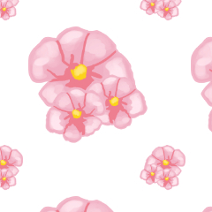 Pink Flower Pattern 1-5 - CLIP STUDIO ASSETS