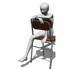 Cool sitting - CLIP STUDIO ASSETS