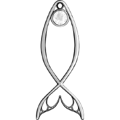 Fish gemstone pendant - CLIP STUDIO ASSETS