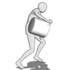 Water pouring pose - CLIP STUDIO ASSETS