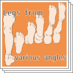 41. Extended legs from different angles - CLIP STUDIO ASSETS