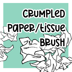 Crumpled Paper/Tissue Brush - CLIP STUDIO ASSETS