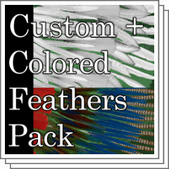 Colored+Custom Feather Pack - CLIP STUDIO ASSETS