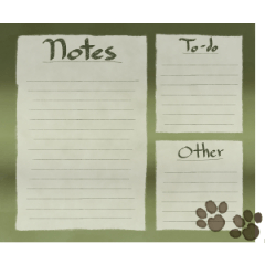 Notepad Paws - CLIP STUDIO ASSETS