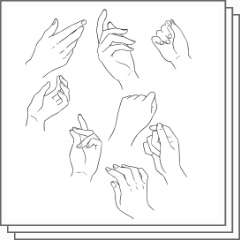Hand vowels - CLIP STUDIO ASSETS