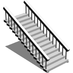 simple stairs - CLIP STUDIO ASSETS
