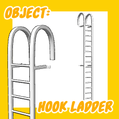 Object - Hook Ladder - CLIP STUDIO ASSETS