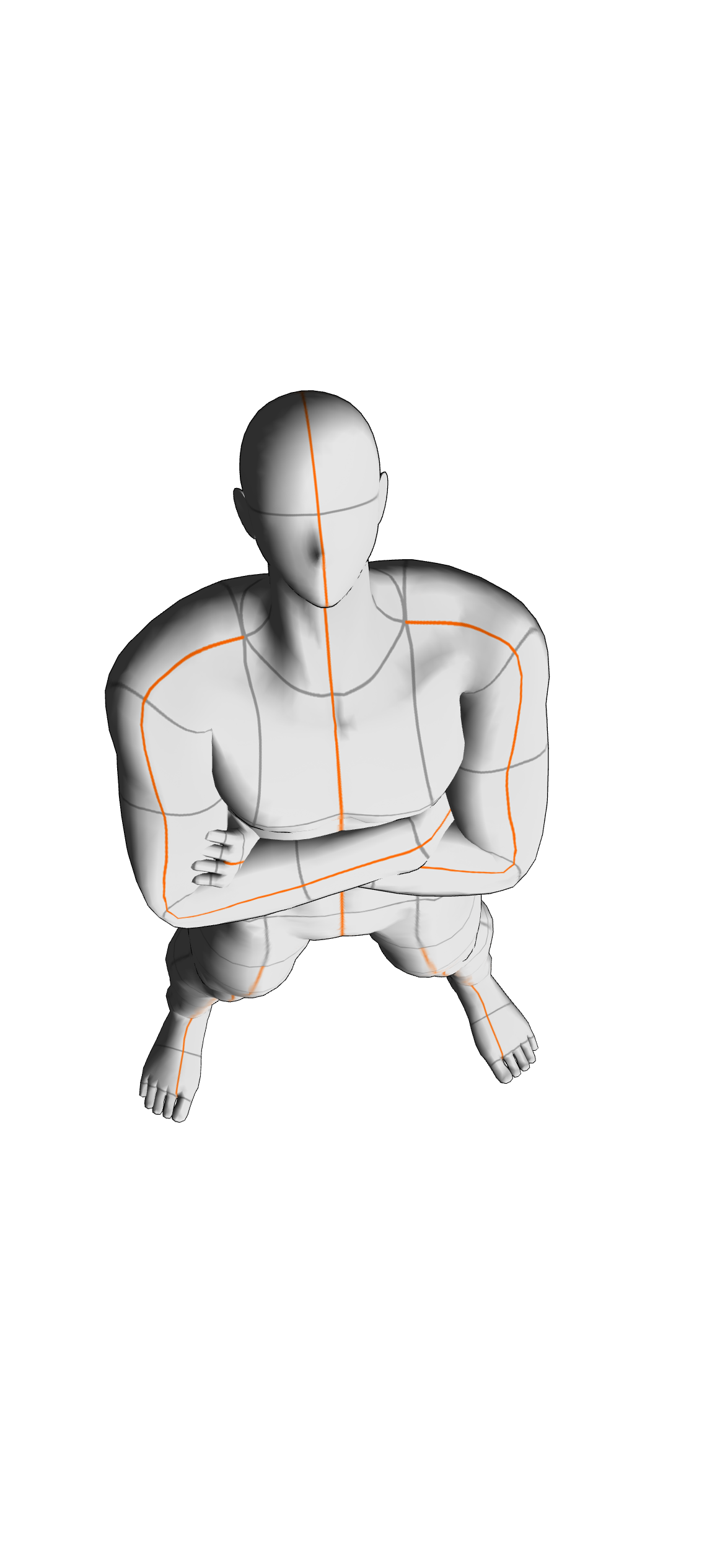 Men Body Shape3D (Free for 24h) - CLIP STUDIO ASSETS