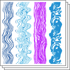 Waving Wave Ribbons - CLIP STUDIO ASSETS