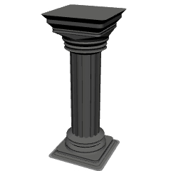 Gray pillar - CLIP STUDIO ASSETS