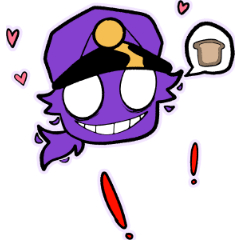 purple guy sticker - CLIP STUDIO ASSETS