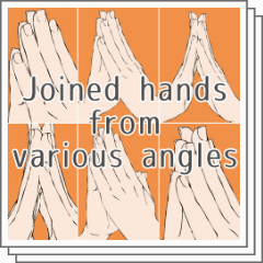 Combined hands from various angles 1 - CLIP STUDIO ASSETS