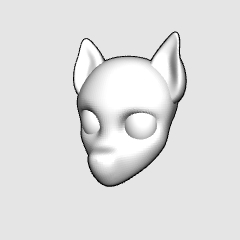 Stylised Anthro Horse Head ver 2 - CLIP STUDIO ASSETS