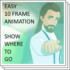 EASY ANIMATION SHOW THE WAY (10 frames) - CLIP STUDIO ASSETS