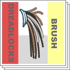 Dreadlocks Brush - CLIP STUDIO ASSETS