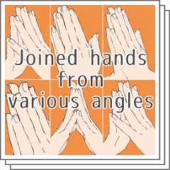【Limited Free】Combined hands from various angles 3 - CLIP STUDIO ASSETS