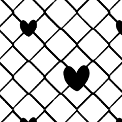 Heart Fishnet - CLIP STUDIO ASSETS