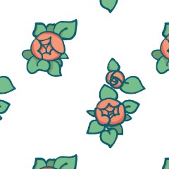 Rose Pattern 1-03 - CLIP STUDIO ASSETS