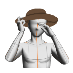 Adjusting hat - CLIP STUDIO ASSETS