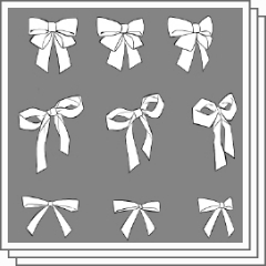 Three kinds of three-step angle ribbon - CLIP STUDIO ASSETS
