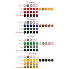 Harry Potter: House Colour Palettes - CLIP STUDIO ASSETS