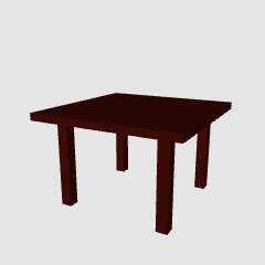 Square table - CLIP STUDIO ASSETS