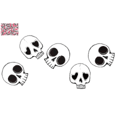 Mini skulls - CLIP STUDIO ASSETS