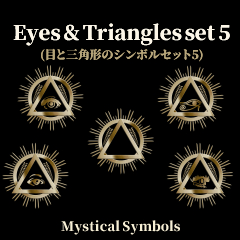 Eyes & Triangles set 5 - CLIP STUDIO ASSETS
