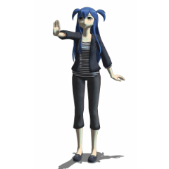 Stop pose. - CLIP STUDIO ASSETS