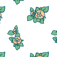 Rose Pattern 2-04 - CLIP STUDIO ASSETS