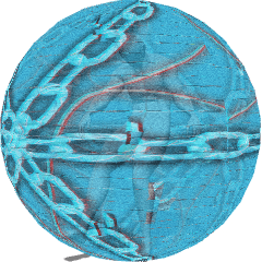 Glitch Water Chain Sphere - CLIP STUDIO ASSETS