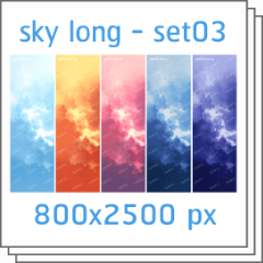 sky long panel set03 - CLIP STUDIO ASSETS