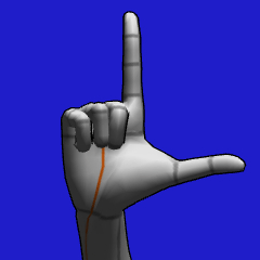 L Hand Gesture - CLIP STUDIO ASSETS