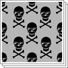 smug skull pattern - CLIP STUDIO ASSETS