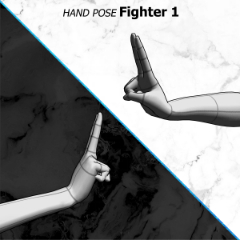 Hand Poses - Fighter 1.0 JF - CLIP STUDIO ASSETS