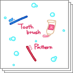 toothbrush pattern - CLIP STUDIO ASSETS