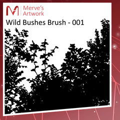 Wild Bushes Brush - 001 - CLIP STUDIO ASSETS