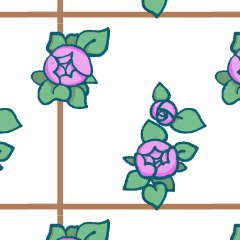 Rose Check Pattern 1-08 - CLIP STUDIO ASSETS
