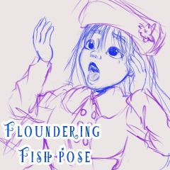 Floundering Pose - CLIP STUDIO ASSETS